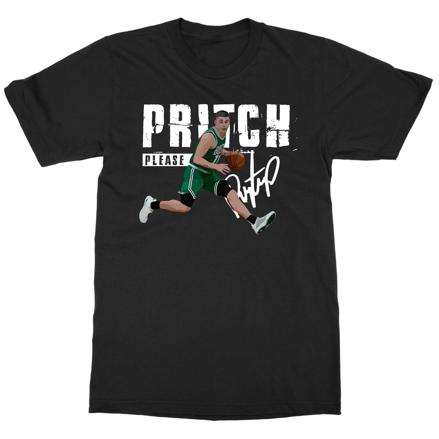 Pritch Please Graphic Tee - Payton Basketball Unisex T-Shirt (Black, X ...