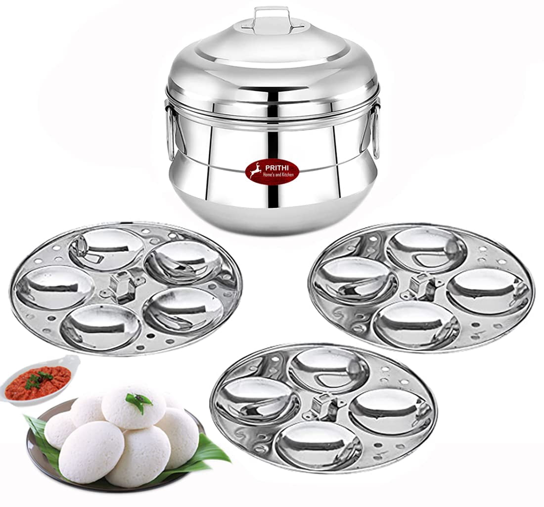 Prithi Home'S And Kitchen 13 Idli,3 Plate Stainless Steel Induction ...