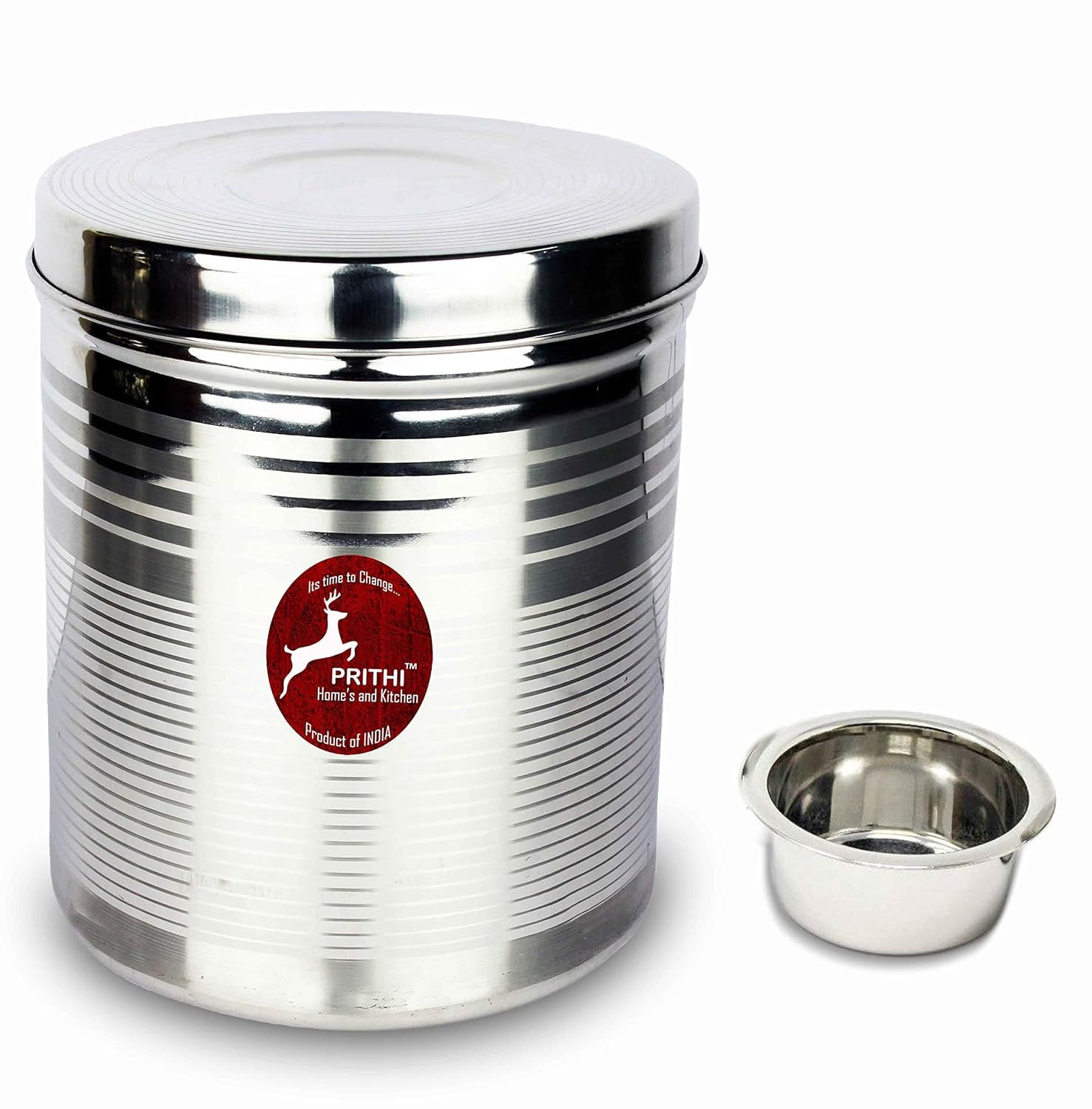 Prithi Homes and Kitchen Stainless Steel Idli Dosa Batter Container ...