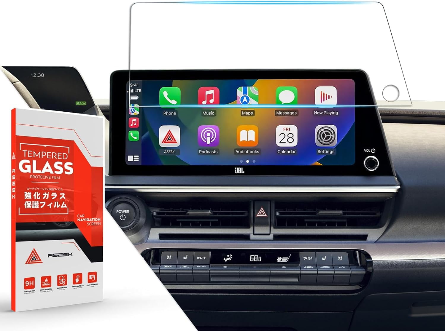 Prius 2023 2024 Screen Protector,12.3 Inch Tempered Gl Protective Film ...