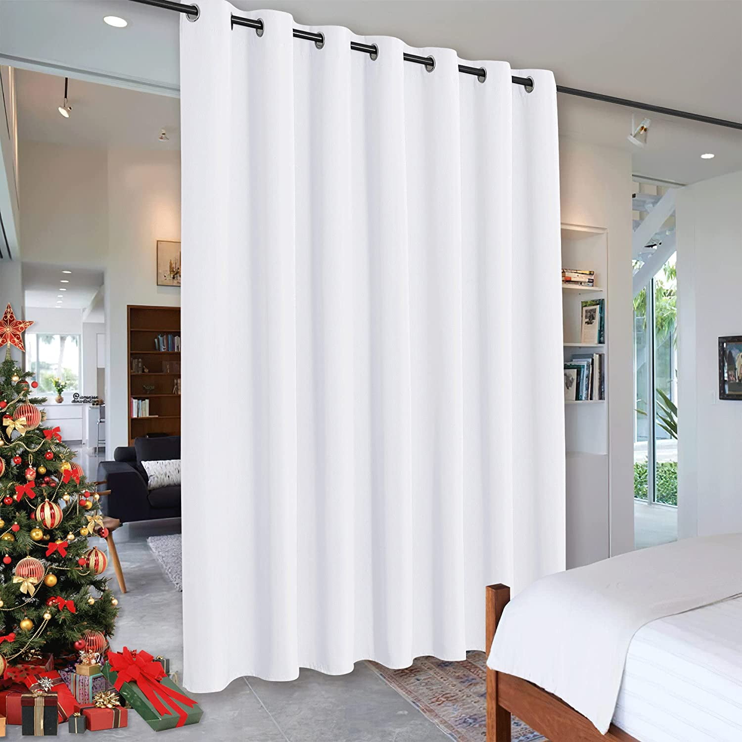 Privacy Curtain For Sliding Glass Door, Light Block Noise Reduce ...