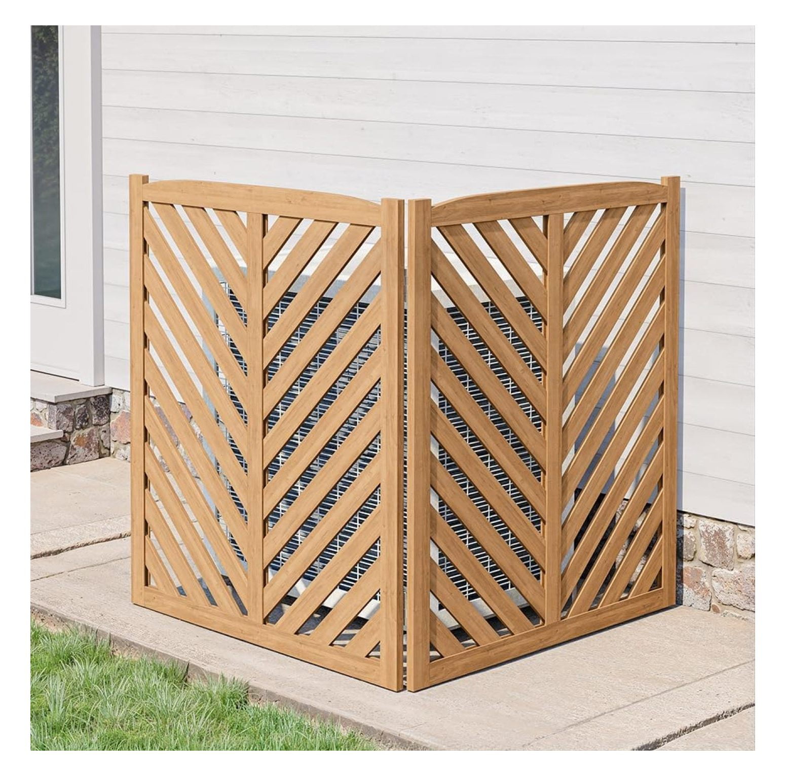 Privacy Fence Panels for Outside, Wooden Air Conditioner Fence Pool ...