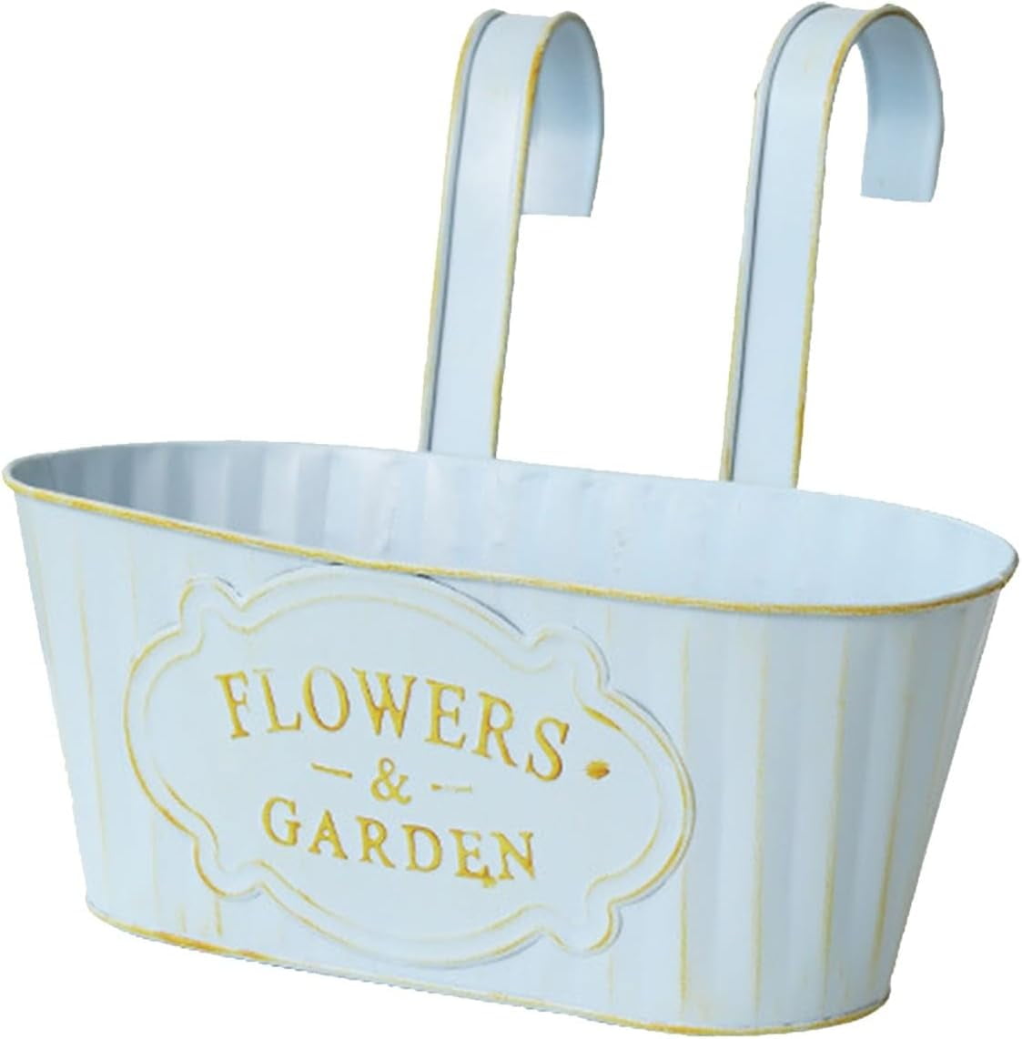 Privacy Fence Pot, 3 PCS Hanging Flower Pots Gardening Supplies, Metal ...