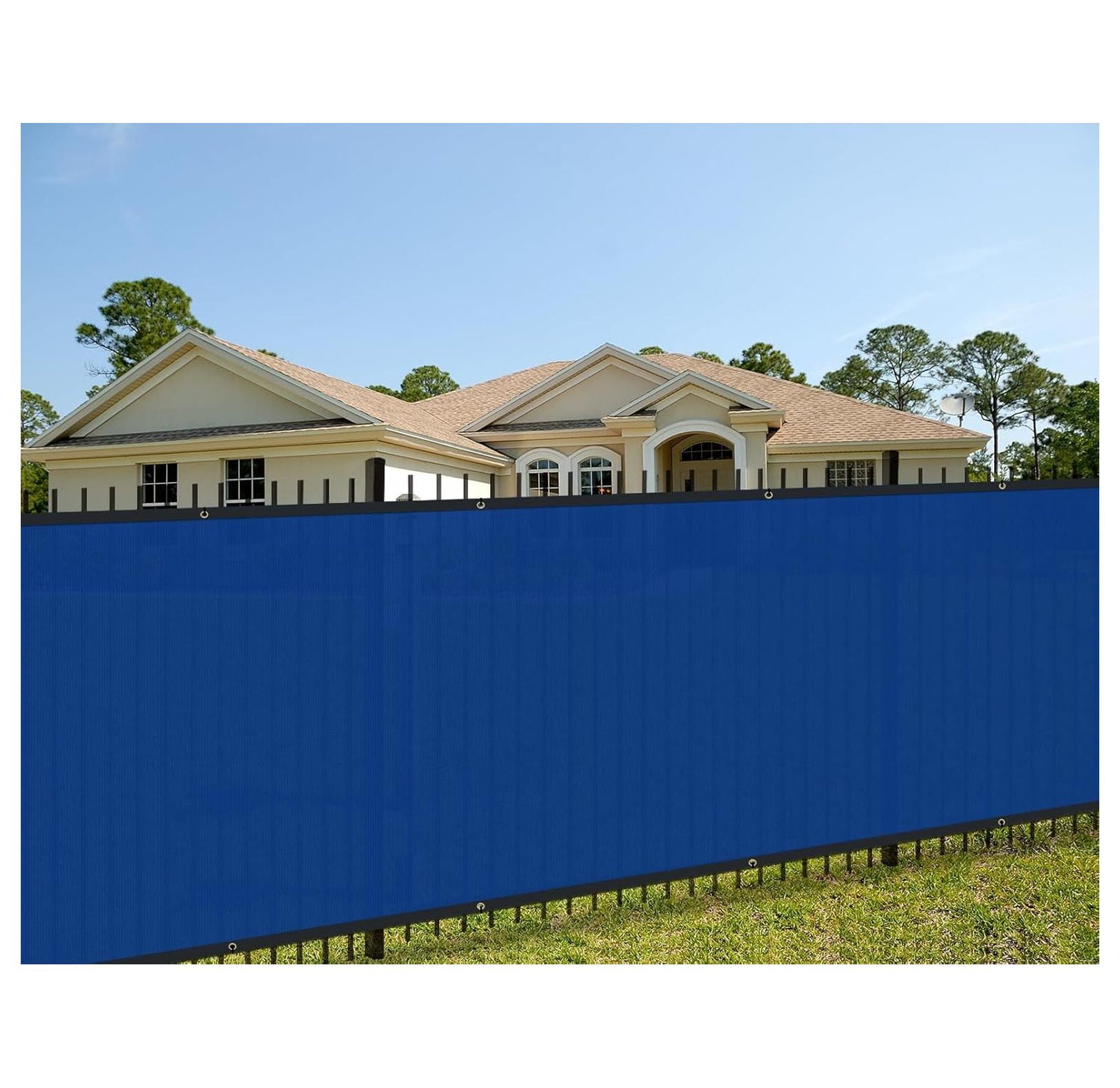 5ft x 50ft Blue Privacy Fence Screens, Heavy Duty Outdoor Cover ...