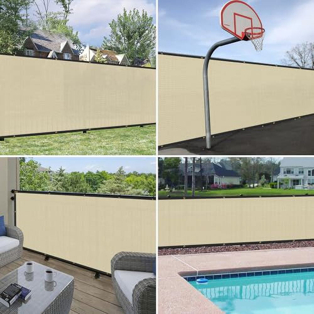 Privacy Fence Screen 6' x 116' Heavy Duty Windscreen Fencing Cover Mesh ...