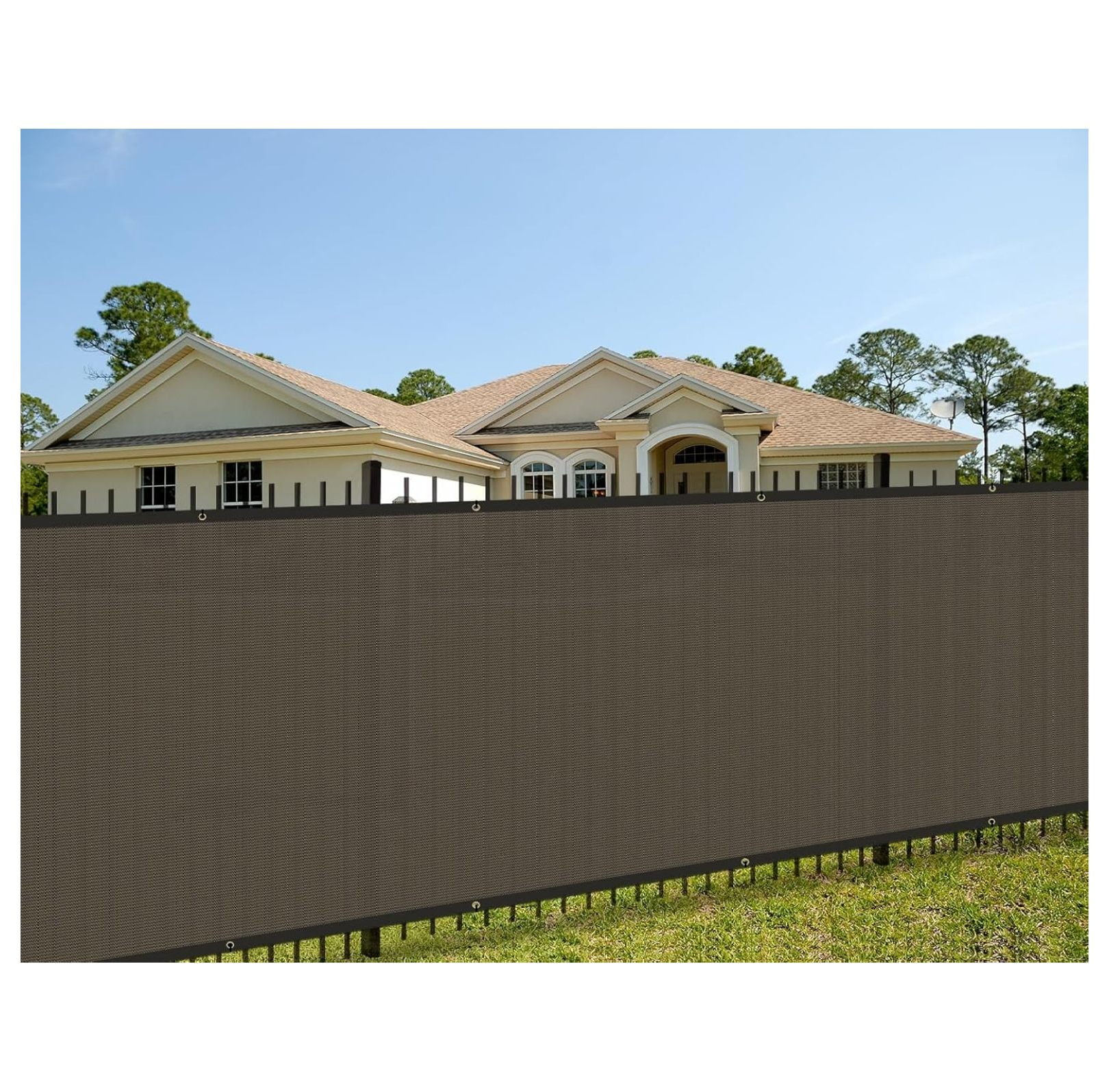 8ft x 20' Fence Screens, Privacy, Heavy Duty, 150 GSM - Walmart.com