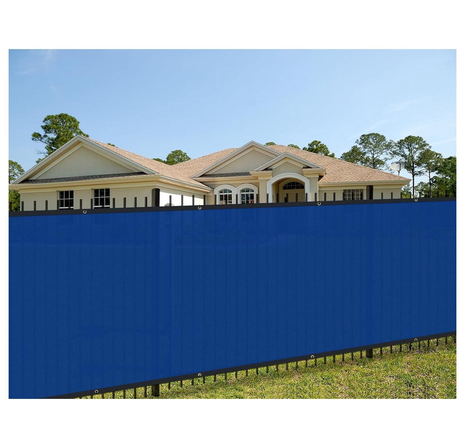 8FT x 30' Blue Privacy Fence Screens, Heavy Duty Outdoor Cover ...