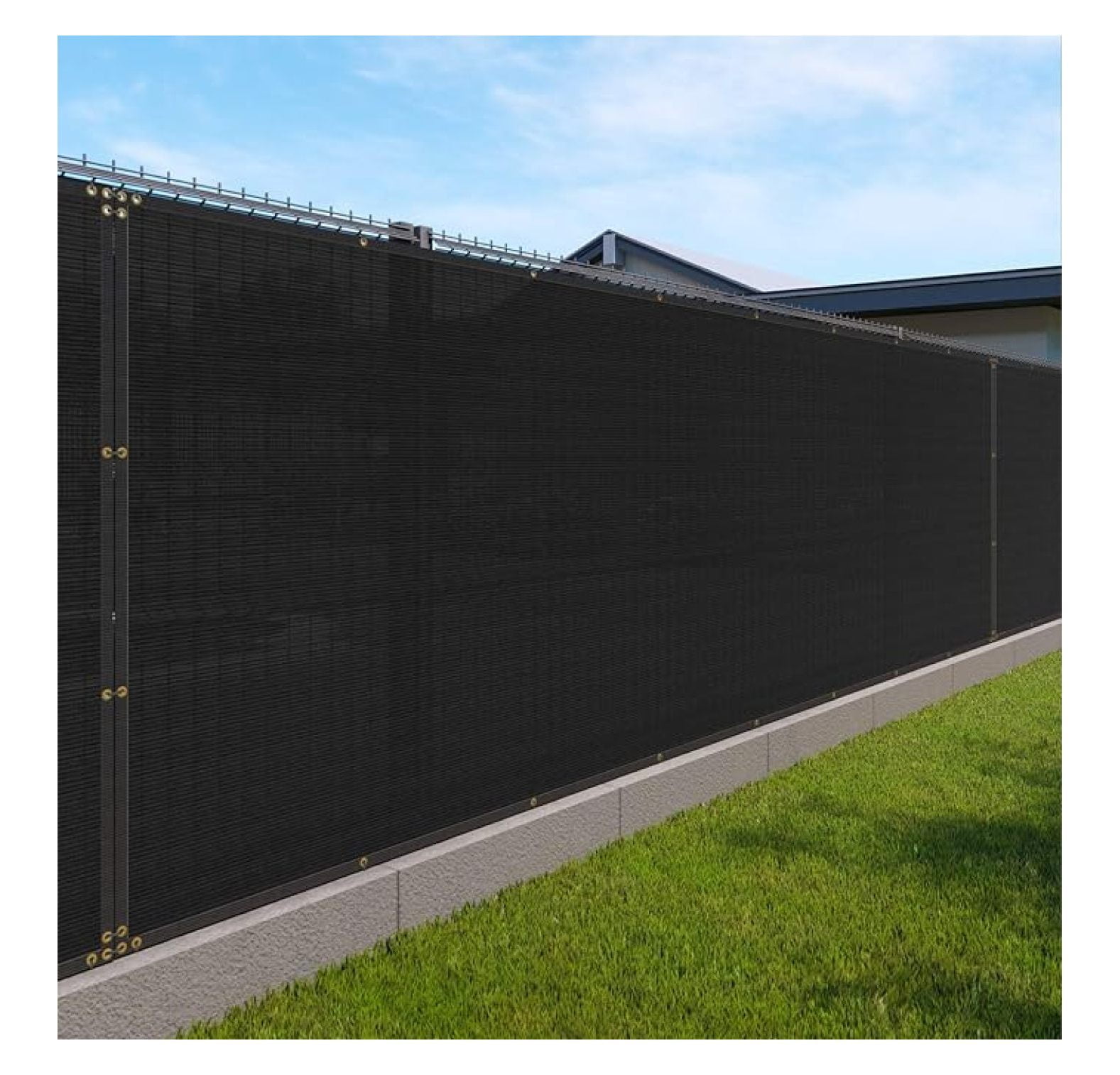 Privacy Fence Screen Heavy Duty Windscreen Fencing Mesh Fabric Shade ...