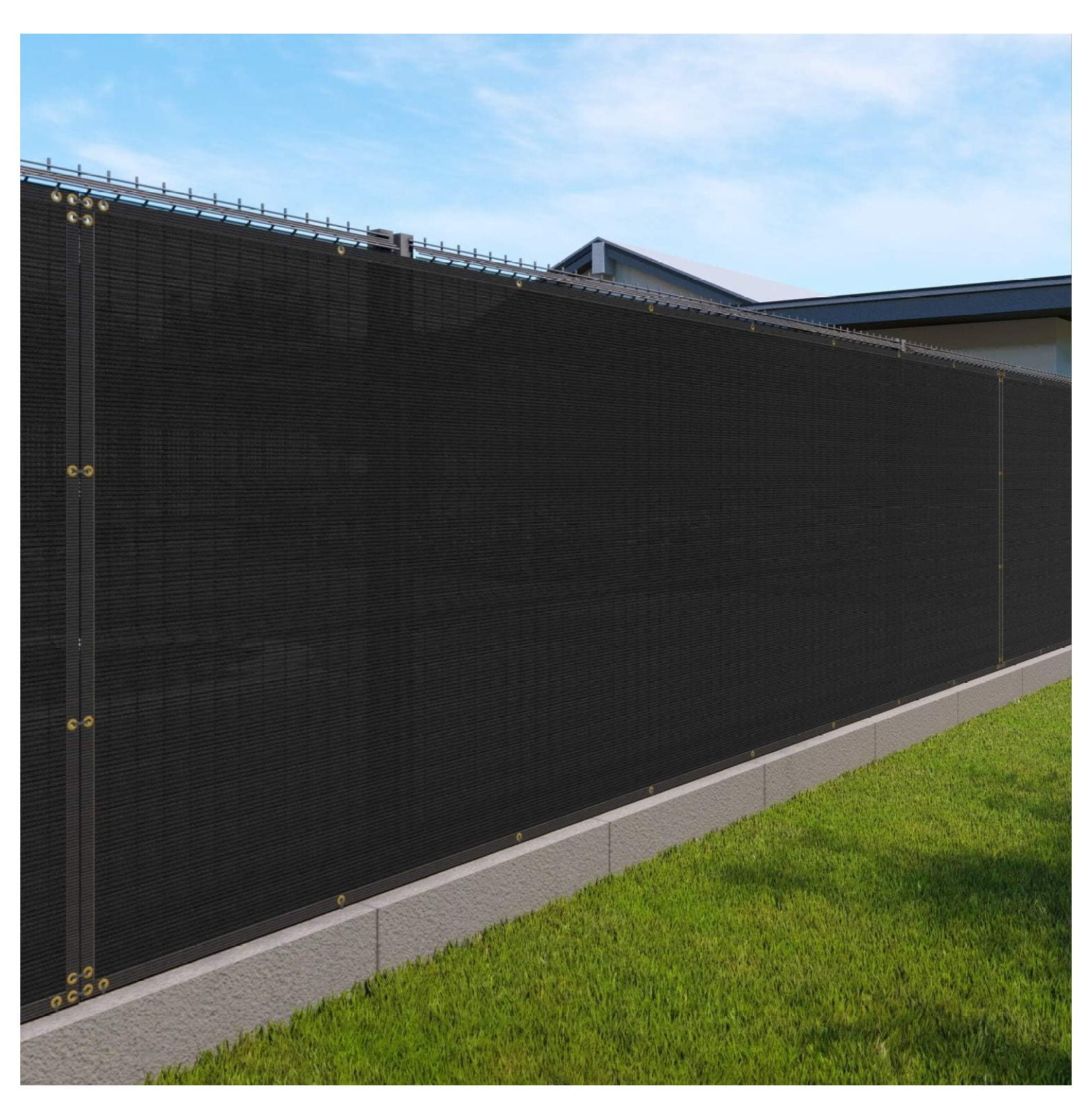 Privacy Fence Screen Heavy Duty Windscreen Fencing Mesh Fabric Shade ...