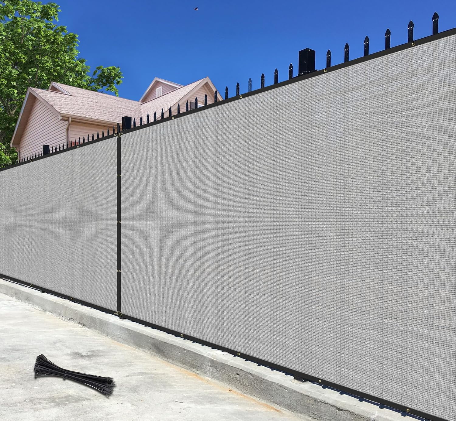 Privacy Fence Screen Net Fencing 95% Privacy Blockage Windscreen Fence ...