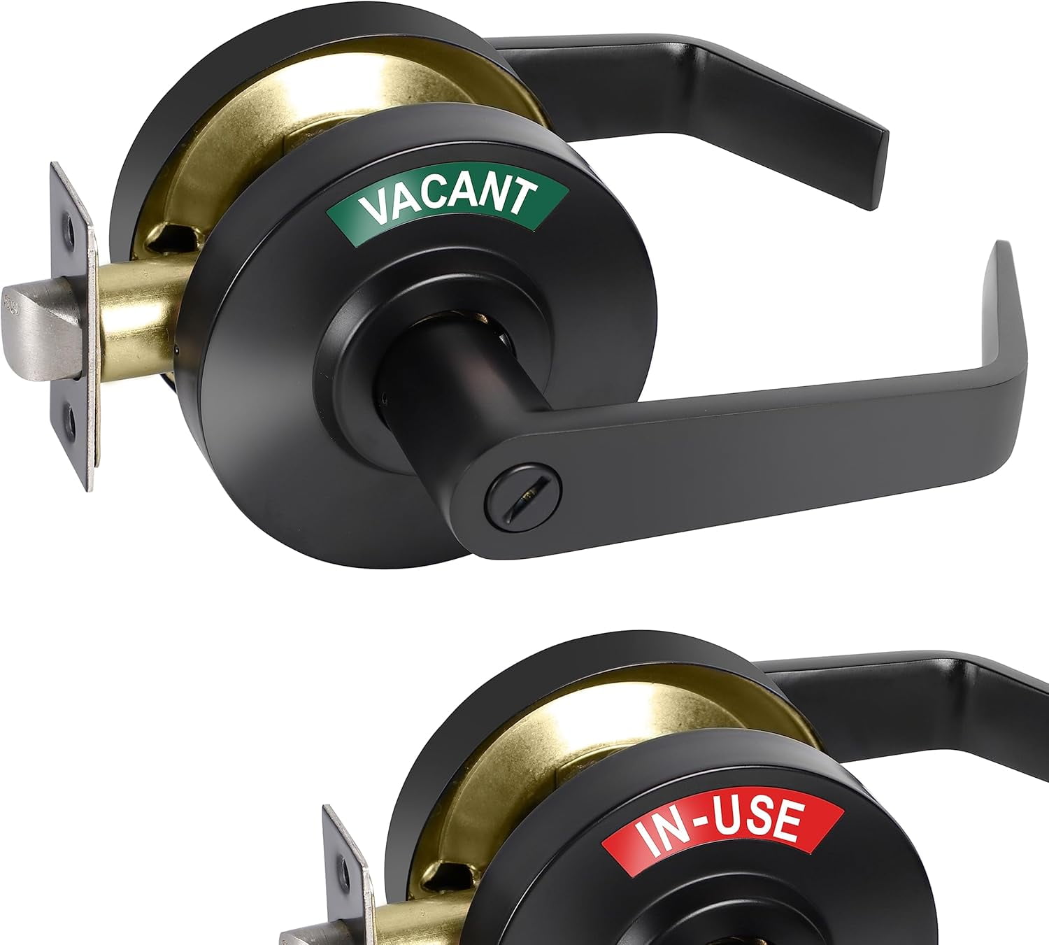 Privacy Indicator Lever Lock, Occupy Door Handle for Bathroom ...