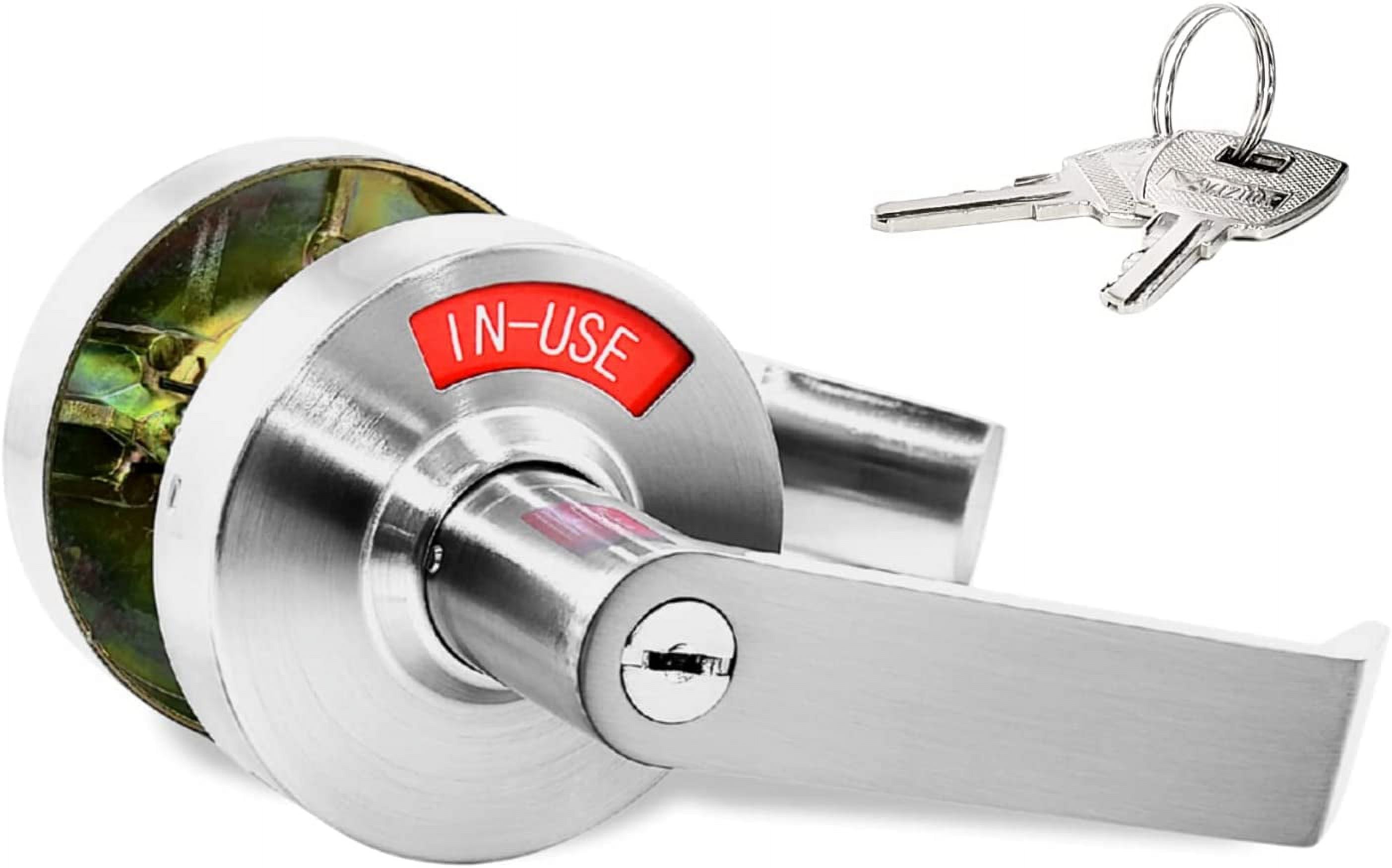 Privacy Indicator Lock with Keys C3FE, Chrome, Large In-Use or Vacant ...