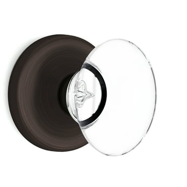 Dummy Vintage Fluted Crystal Door Knobs Venetian Bronze Round Rosette ...