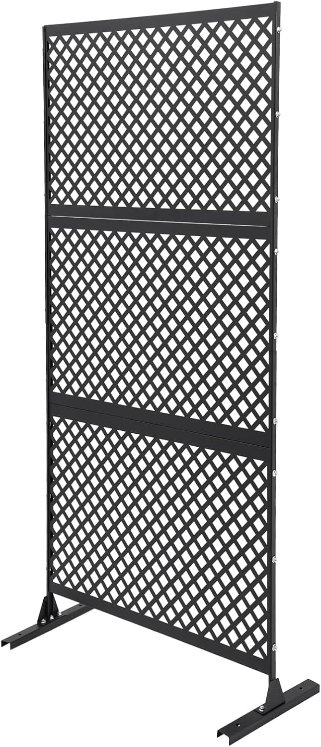 Privacy Screen 74.8" H x 35.4" W, Metal Fence Panels Room Screens ...