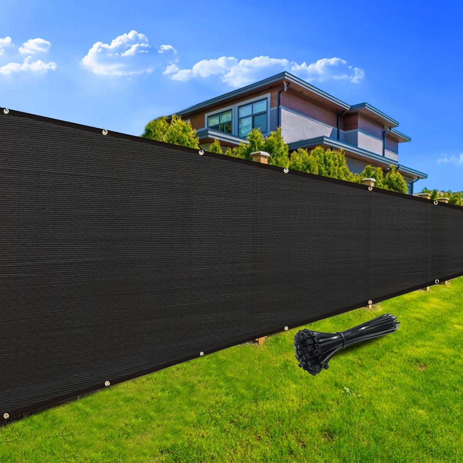Privacy Screen Fence,5ftx25ft Heavy Duty 90% Blockage 175 GSM Fencing ...