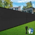 Privacy Screen Fence 8 ft x 50 ft Heavy Duty 220 GSM 98% Blockage for ...