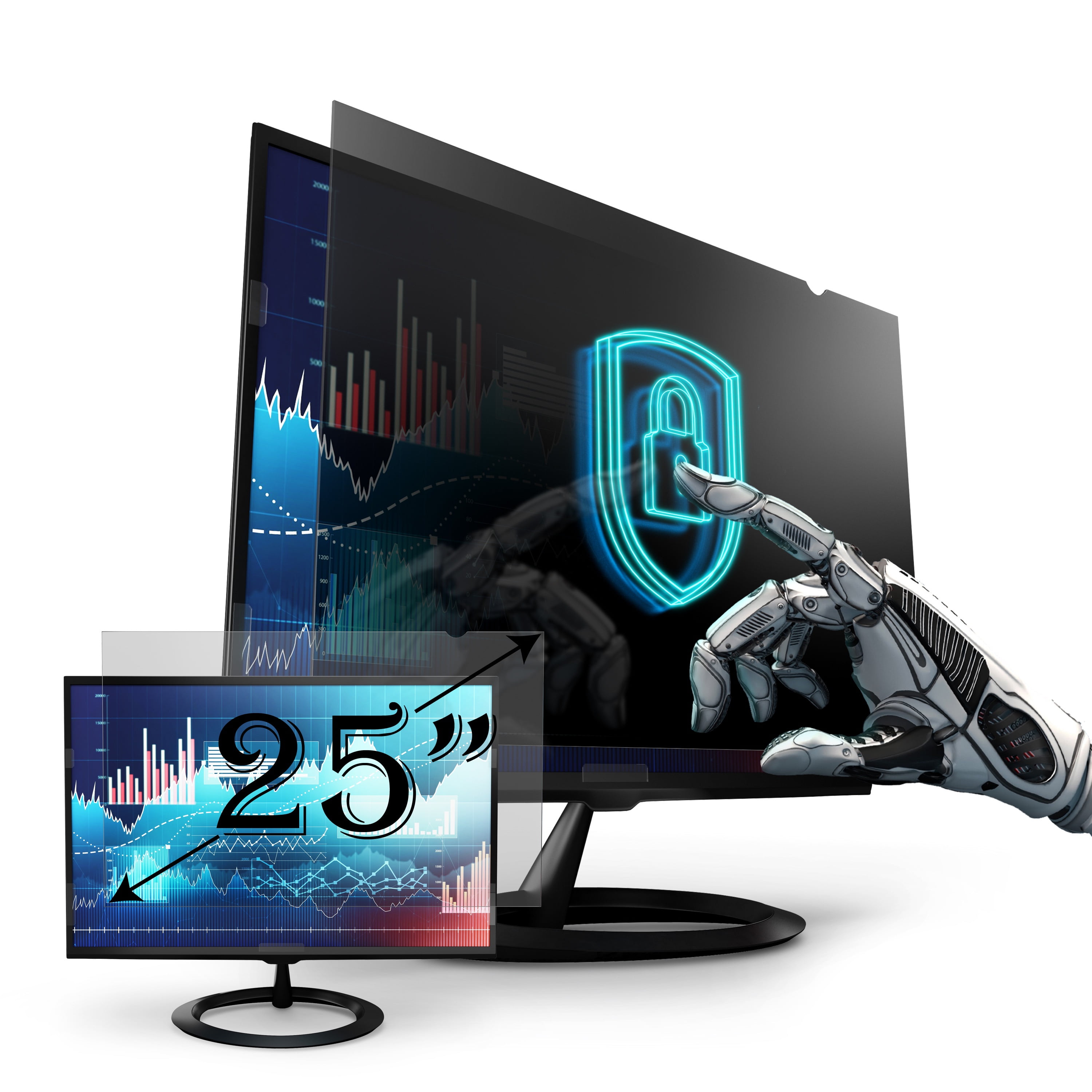Privacy Screen Filter for 25 Inches Desktop Computer Widescreen Monitor ...