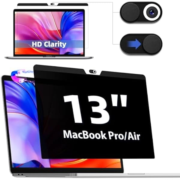 Privacy Screen MacBook Pro 13 Inch (2016-2022, M1,M2) and MacBook Air ...
