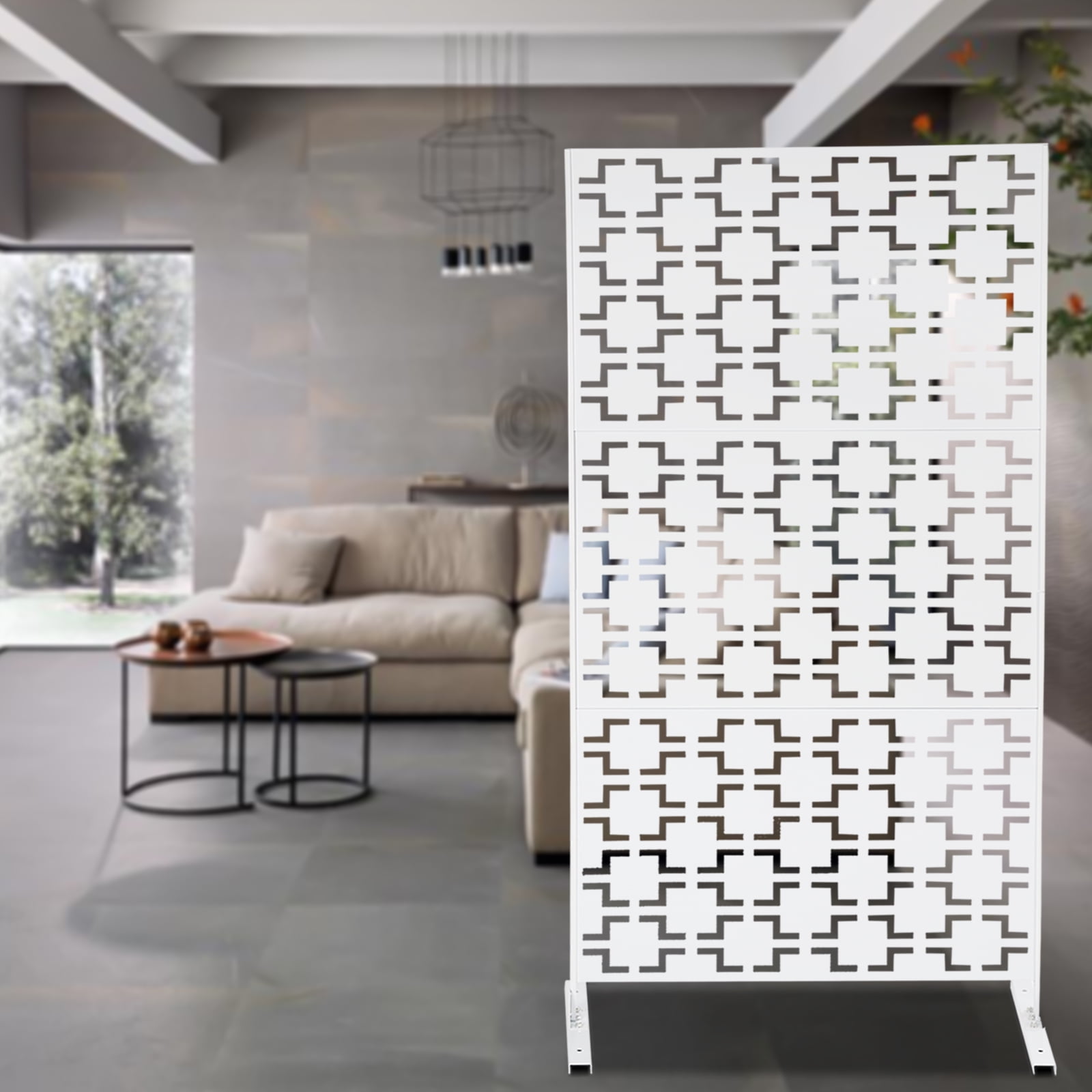 Privacy Screen Outdoor Decorative Panels Planter Wall Metal Fence ...