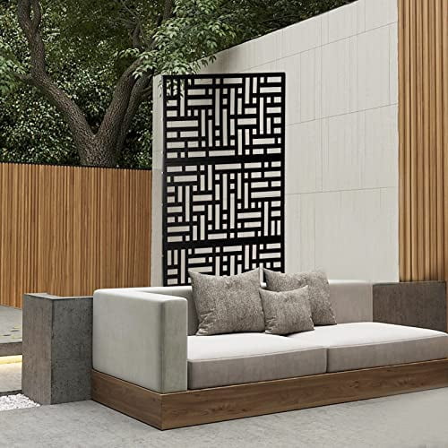 Privacy Screen, Outdoor Metal Decorative Privacy Fence Panel ...