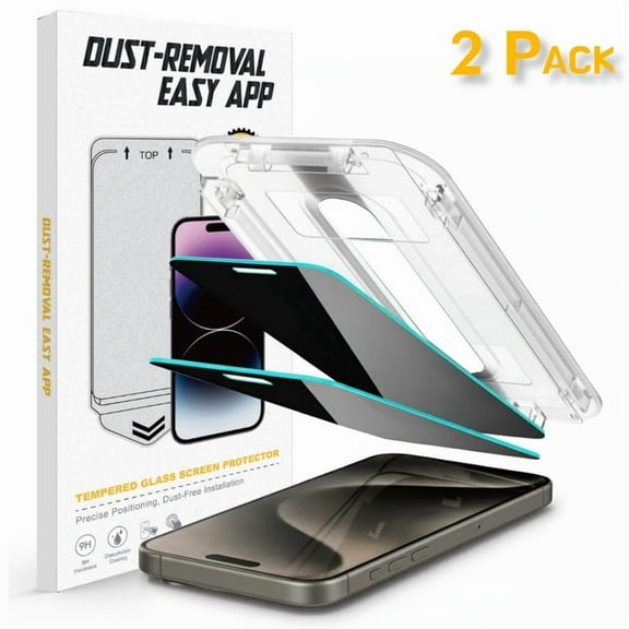 Compatible for iPhone 16 Pro Max Privacy Screen Protector Tempered ...