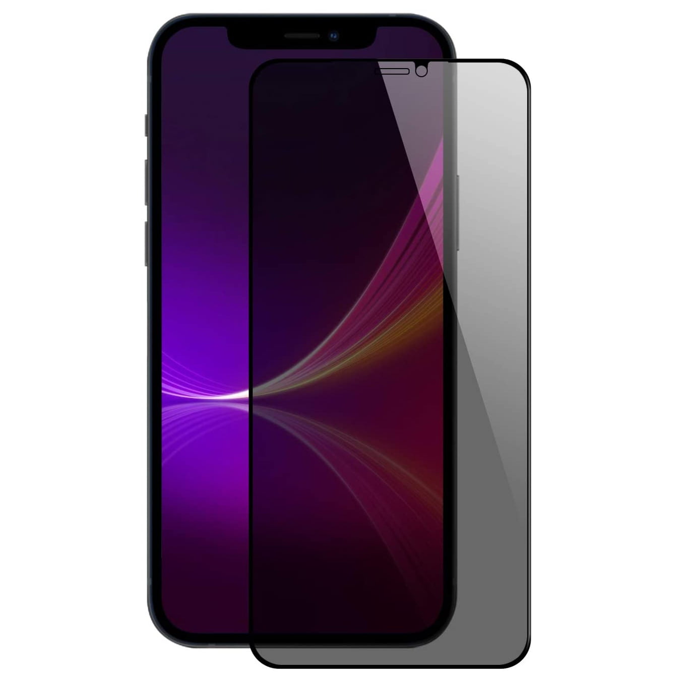 Privacy Screen Protector for iPhone 13 Pro Max - Tempered Glass Curved ...