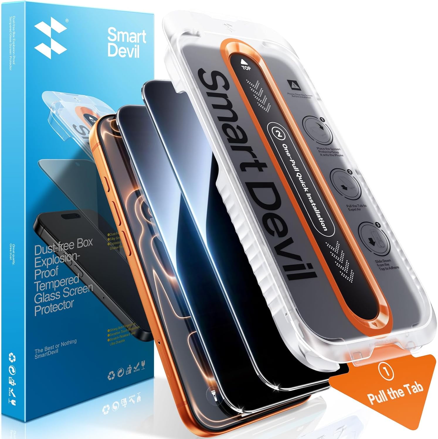 Privacy Screen Protector for iPhone 17 Pro Anti-Spy Tempered Glass Film ...