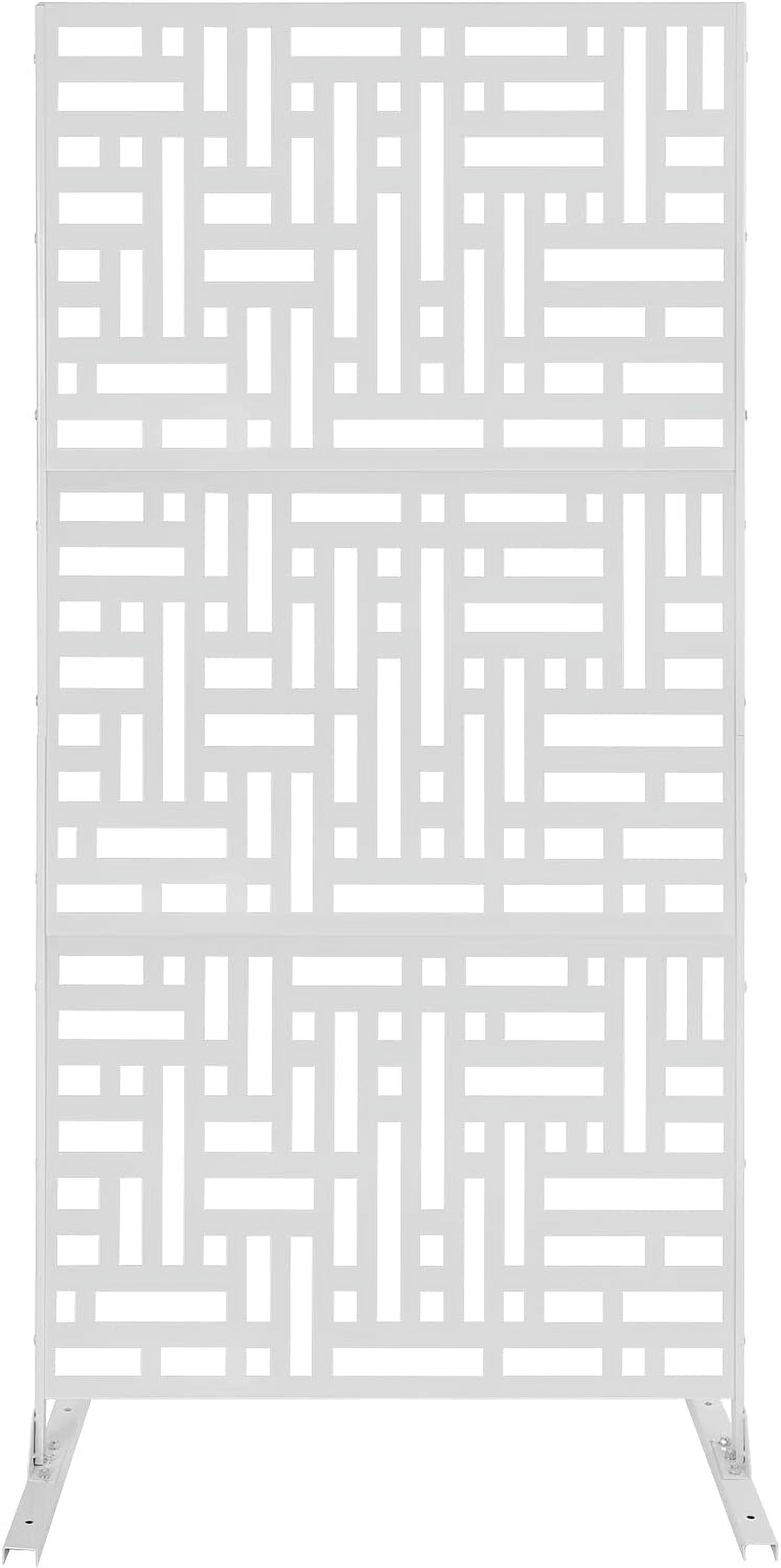 Privacy Screens,6.2ft Height Metal Privacy Screen,Outdoor Freestanding ...