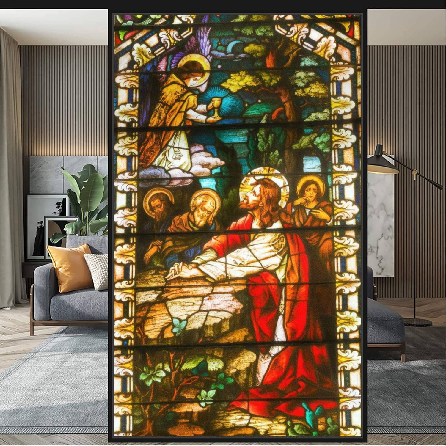 Privacy Window Film Gethsemene Stained Glass Saint Marys Catholic ...