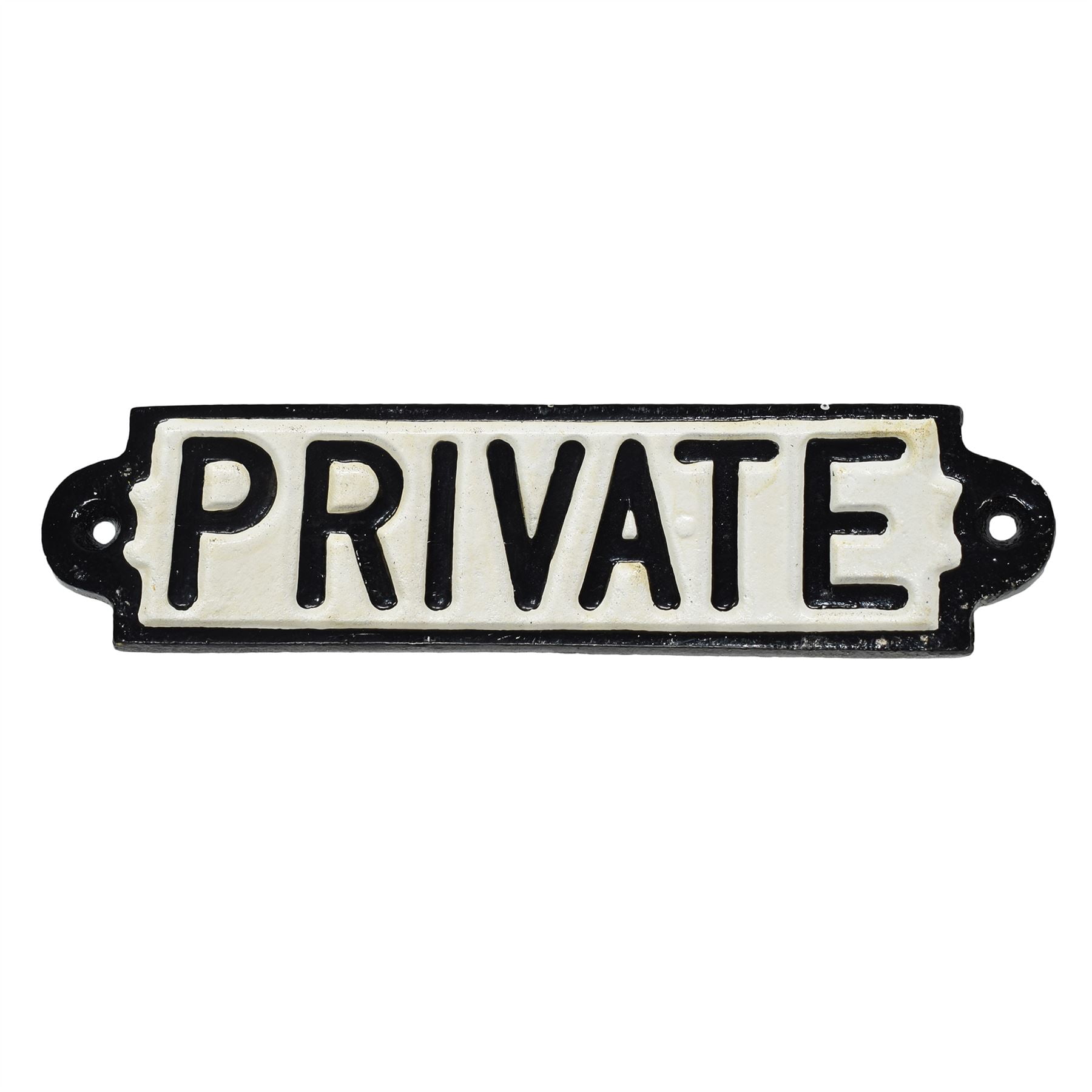 Private Cast Iron Sign Plaque Door Wall Fence Cafe Shop Pub Hotel Bar ...