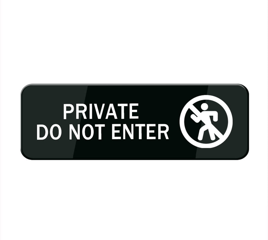 Private Do Not Enter Sign For House/Office,Signs For Home,Thick Acrylic ...