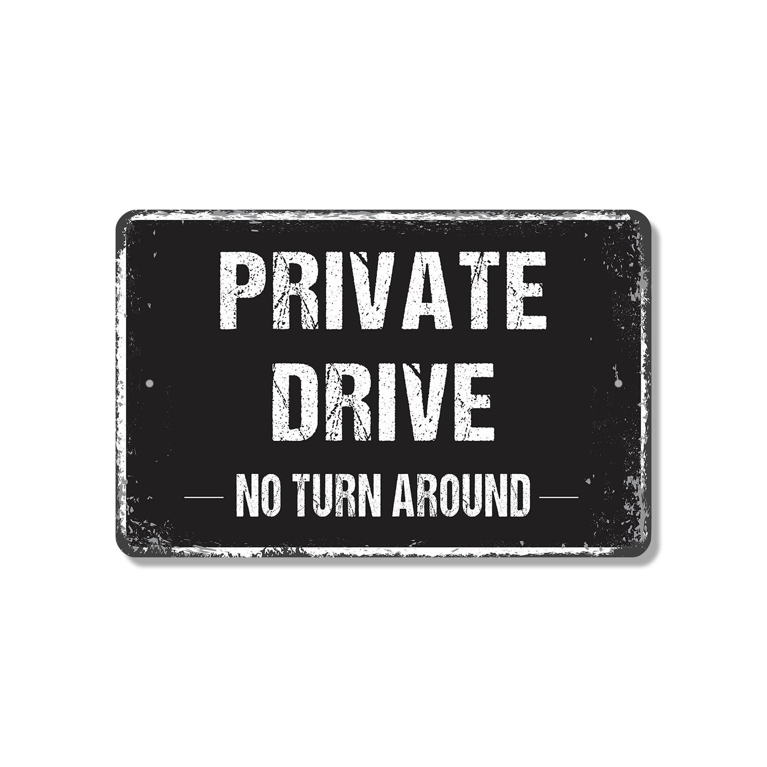 Private Drive 13 Inch x 20 Inch Novelty Plastic Sign Residents Only ...