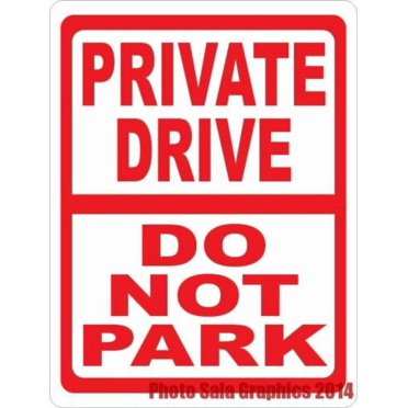 Private Drive No Turn Around Sign - Walmart.com