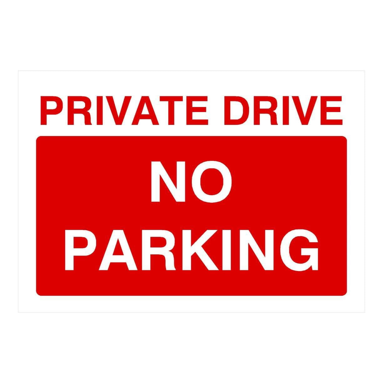 Private Drive No Parking Sign Parking Signs & Permits Metal Sign ...