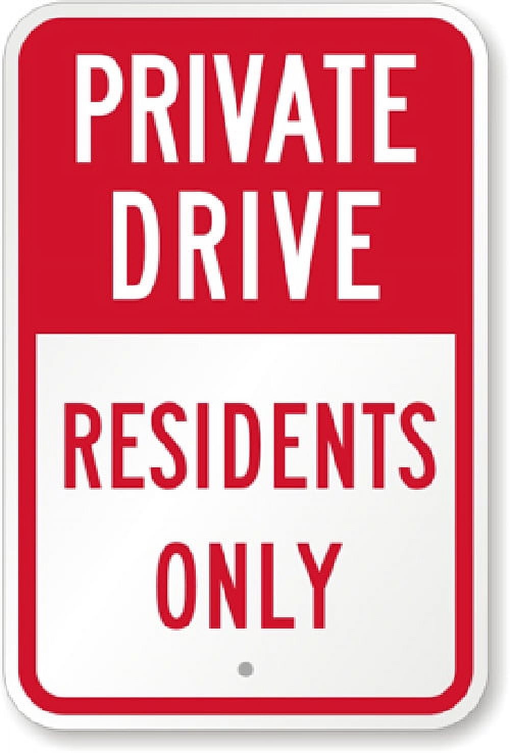 Private Drive Residents Only Metal Sign Weatherproof Size: 8 x 12 Inch ...