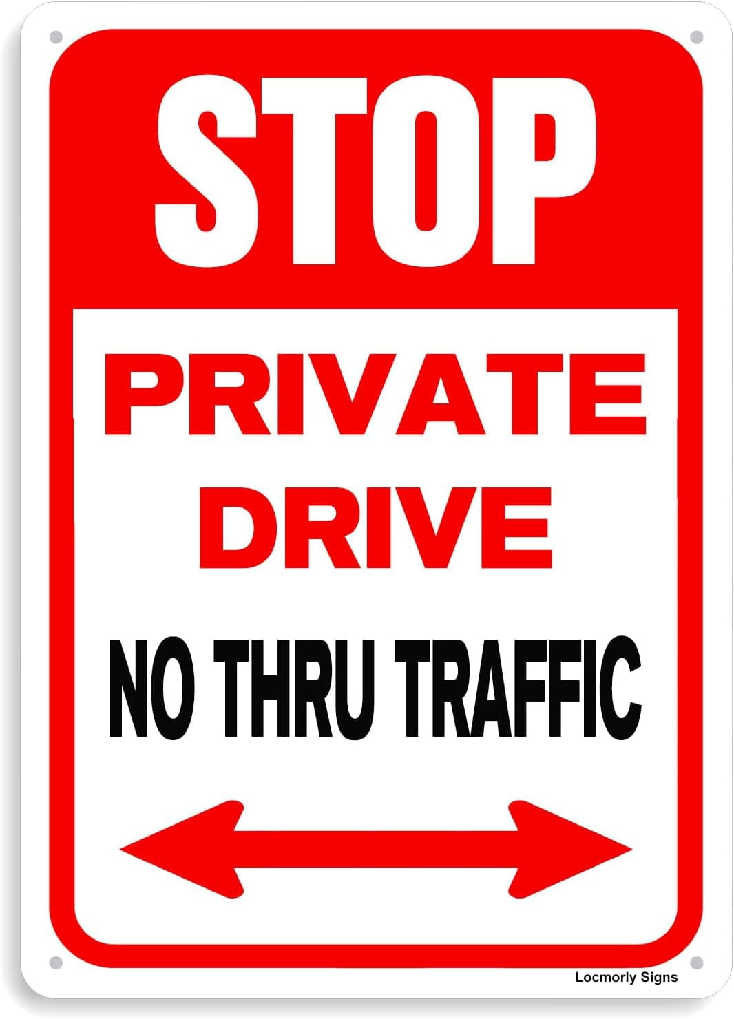 Private Drive Sign, Stop Sign Metal Tin Sign 8x12inch - Walmart.com