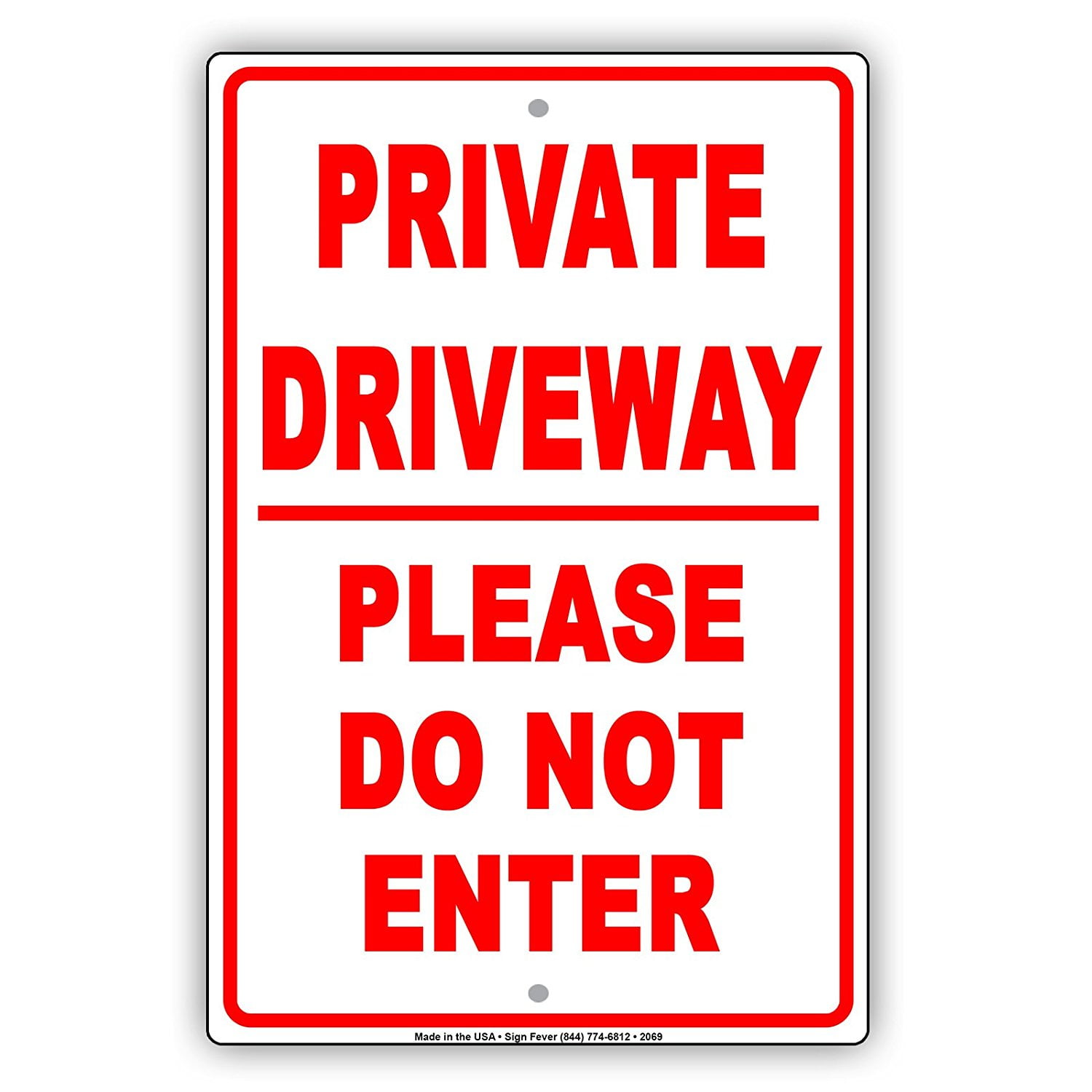 Private Driveway Please Do Not Enter Restriction Caution Alert Warning ...