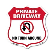Private Driveway Turn Around Sign