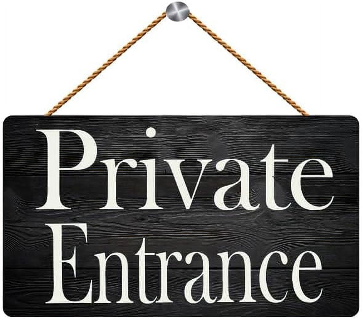 Private Entrance Wood Sign Employees Staff Only Do Printed Wood Wall ...