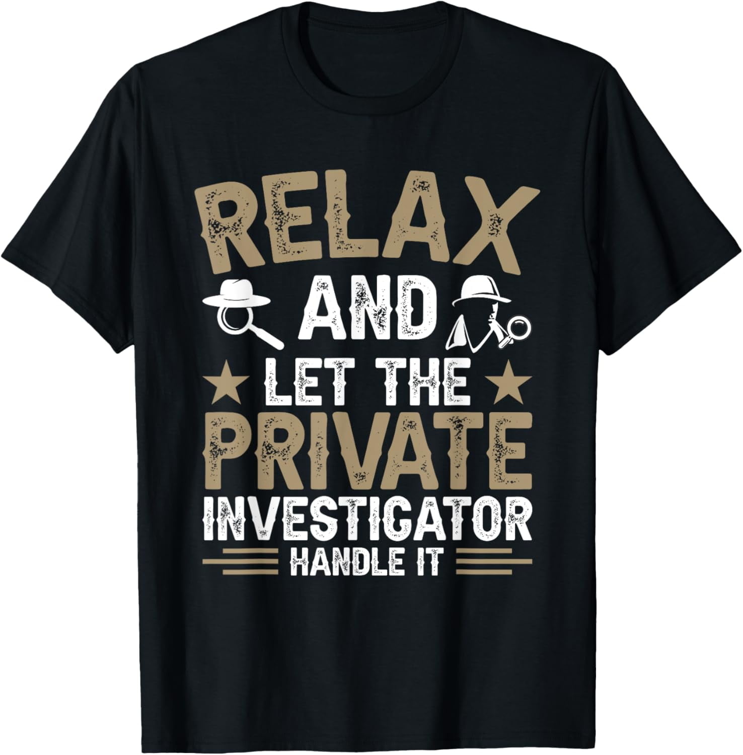 Private Investigator Uniform Detective Costume Observation T-Shirt ...