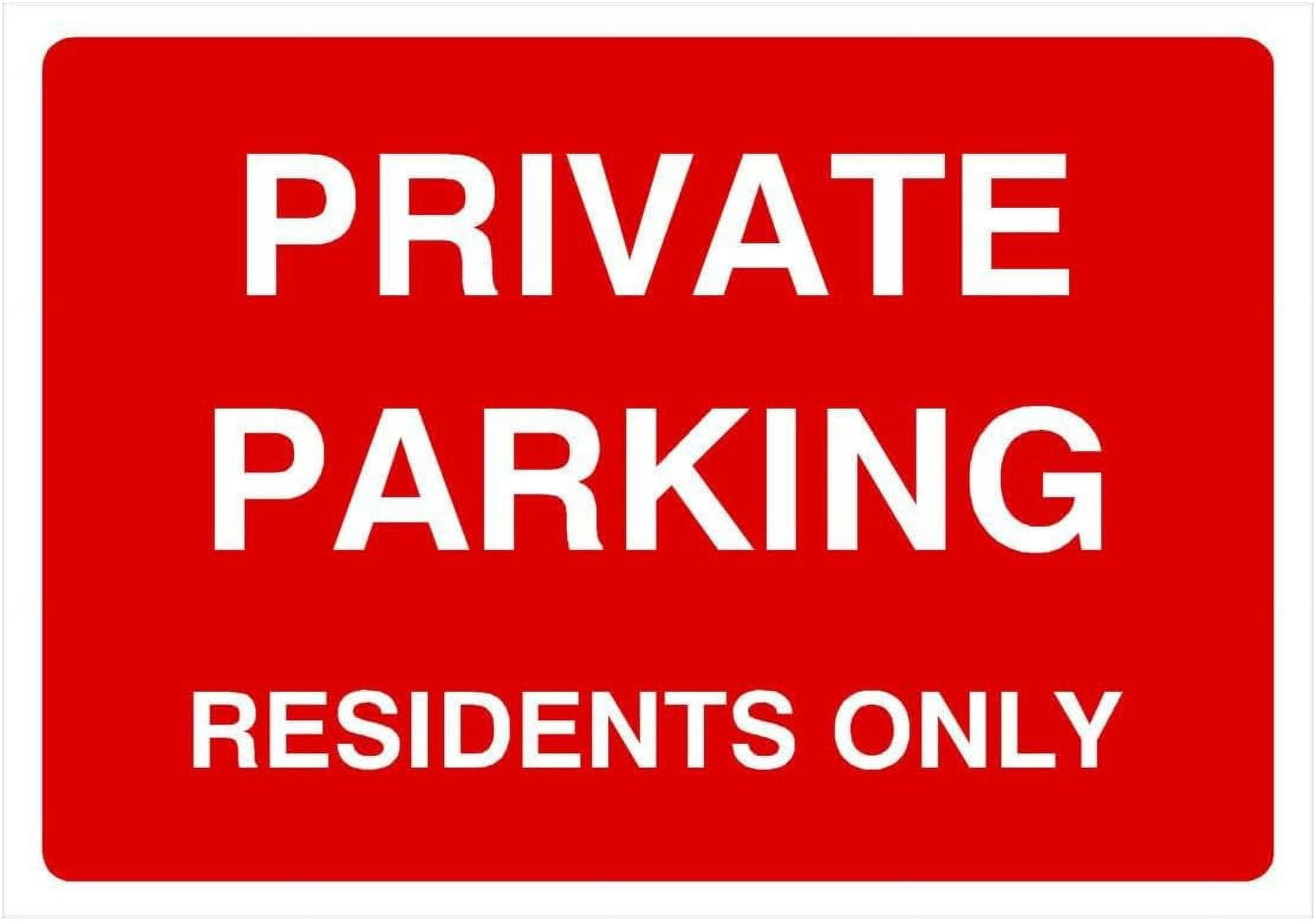 Private Parking Residents Only Sign Parking Signs & Permits Metal Sign ...