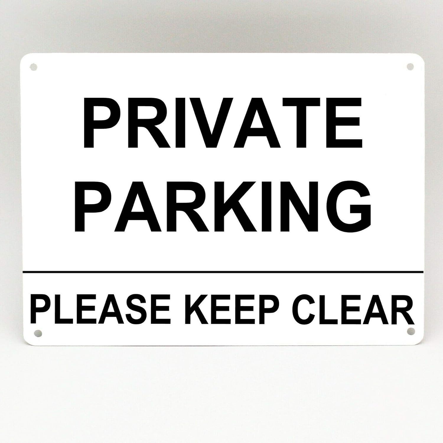 Private Parking Sign Metal Please Keep Clear Driveway Reserved Metal ...