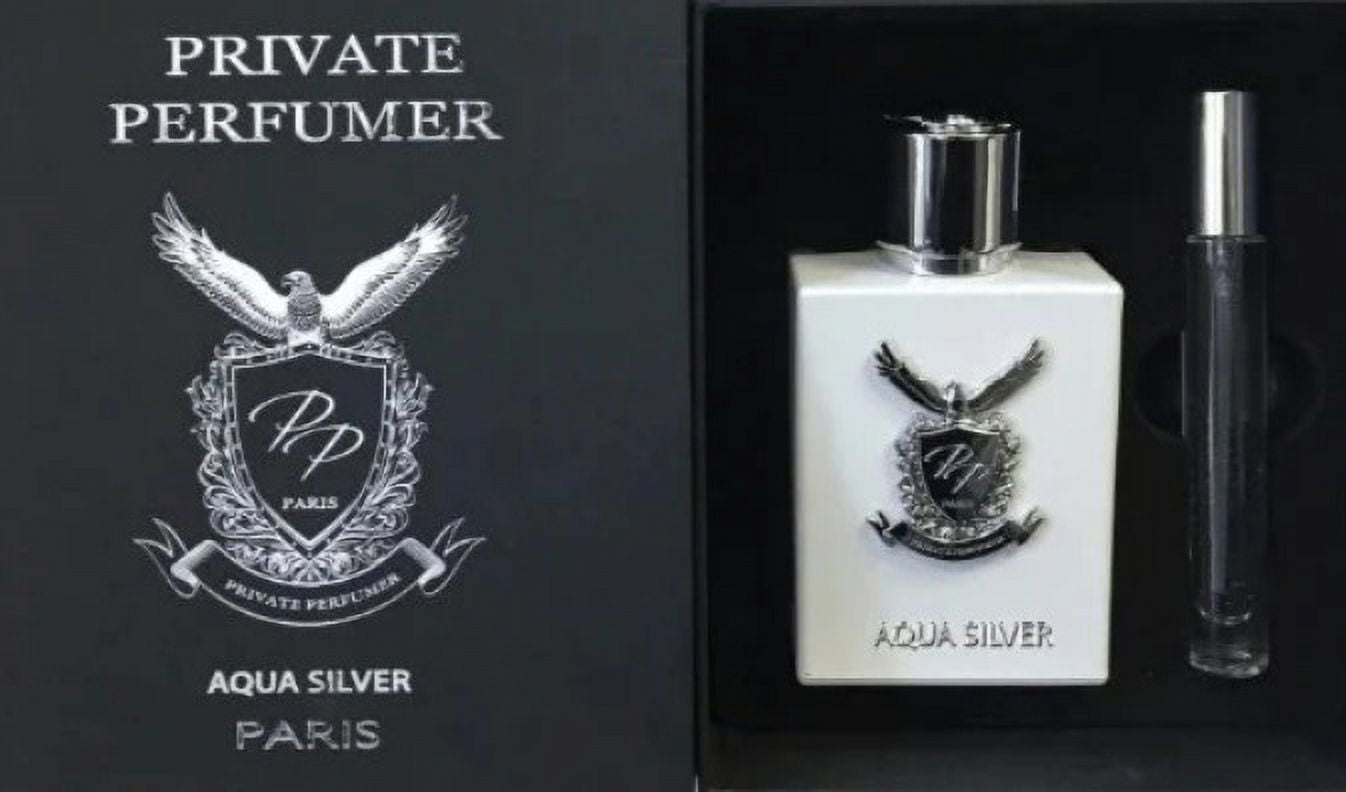 Private Perfumer Aqua Silver by Private Perfumer for Unisex- 2pc Gift ...
