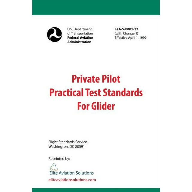 Private Pilot Practical Test Standards for Glider (FAA-S-8081-22 ...