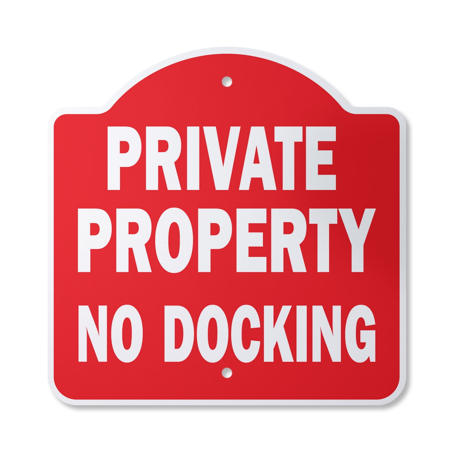 Private Property No Docking 14" X 14" Sign | Indoor/Outdoor Plastic ...