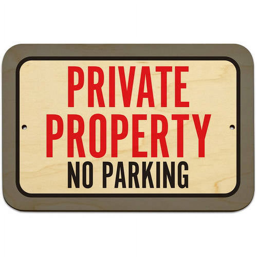 Private Property No Parking Sign - Walmart.com