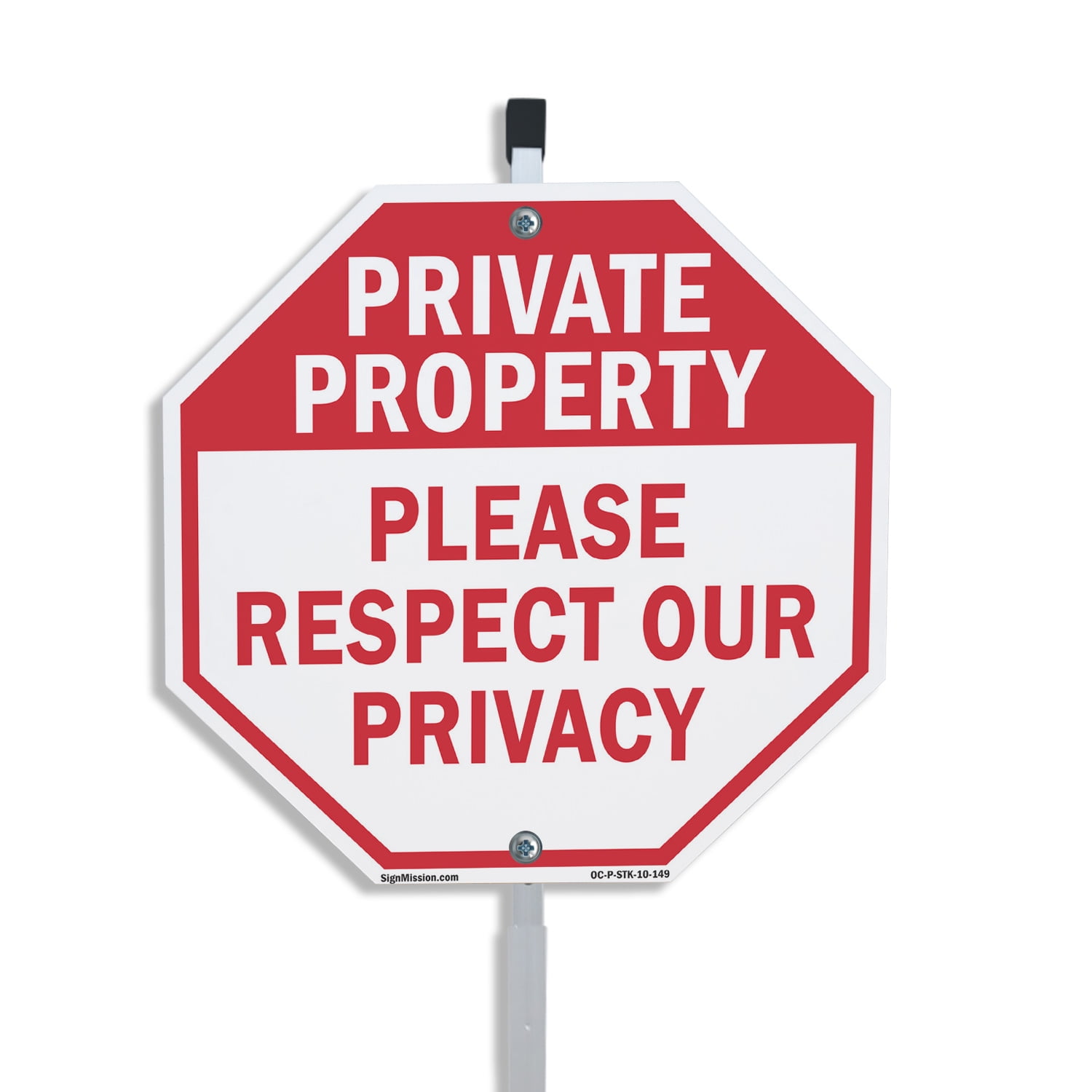 Private Property Please Respect Our Privacy 10 inch X 10 inch Octagon ...