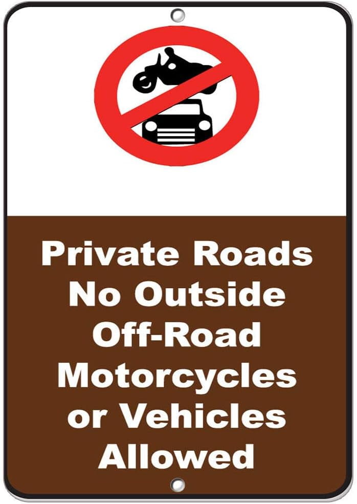 Private Property Respect Your Neighbors, No Dumping Sign, 8"x12" Metal ...