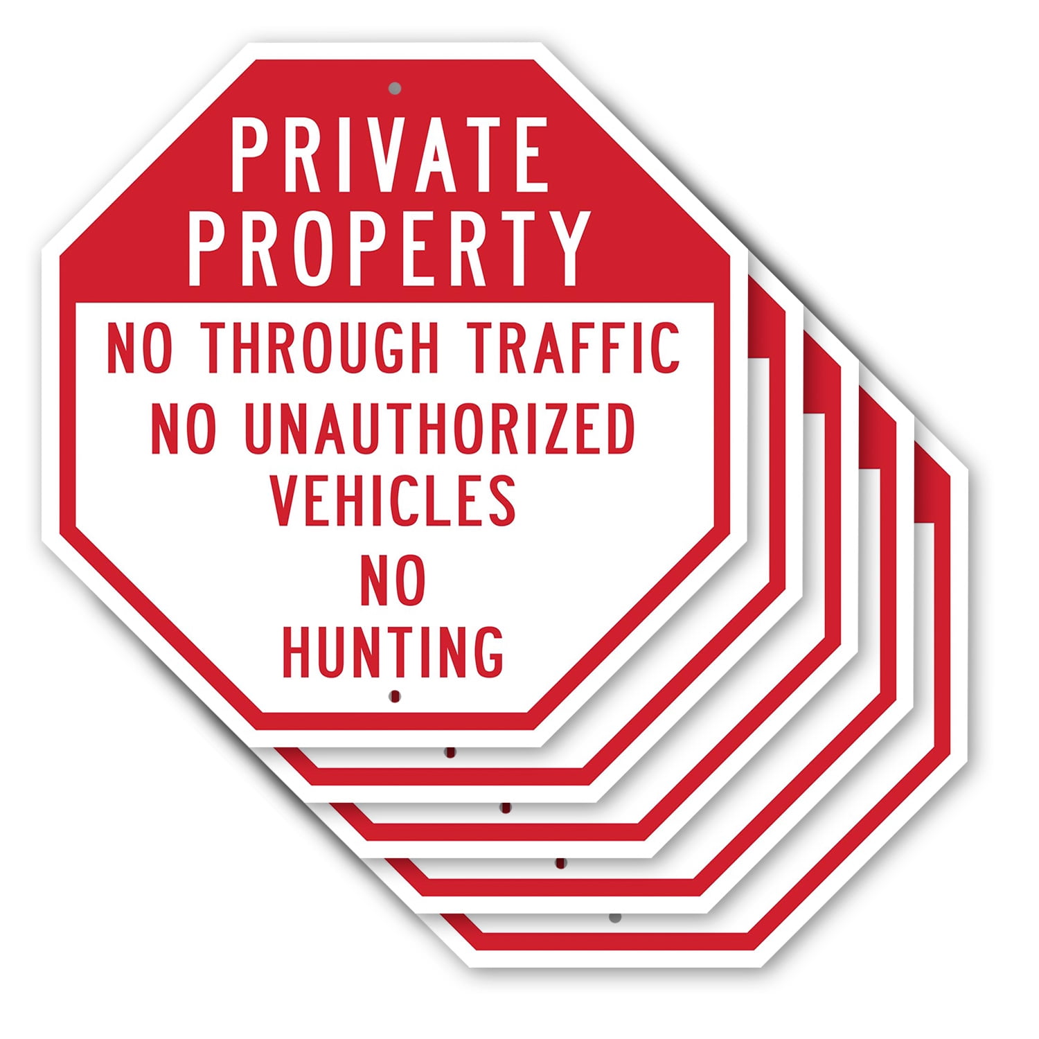 Private Property No Through Traffic No Unauthorized Vehicles No Hunting ...