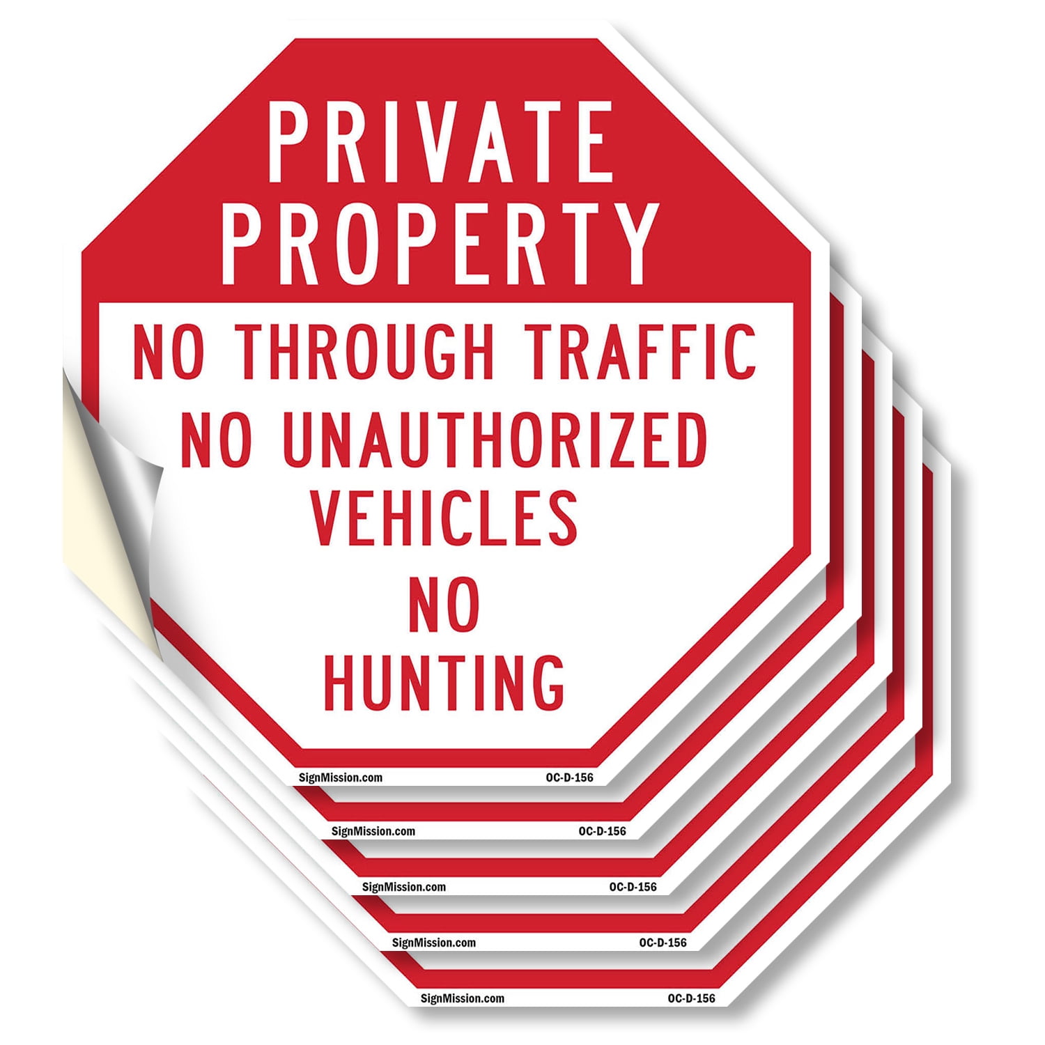 Private Property No Through Traffic No Unauthorized Vehicles No Hunting ...